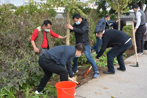 广州市花都区花东镇人民政府 初春添新绿,种下希望苗!花东镇开展植树活动
